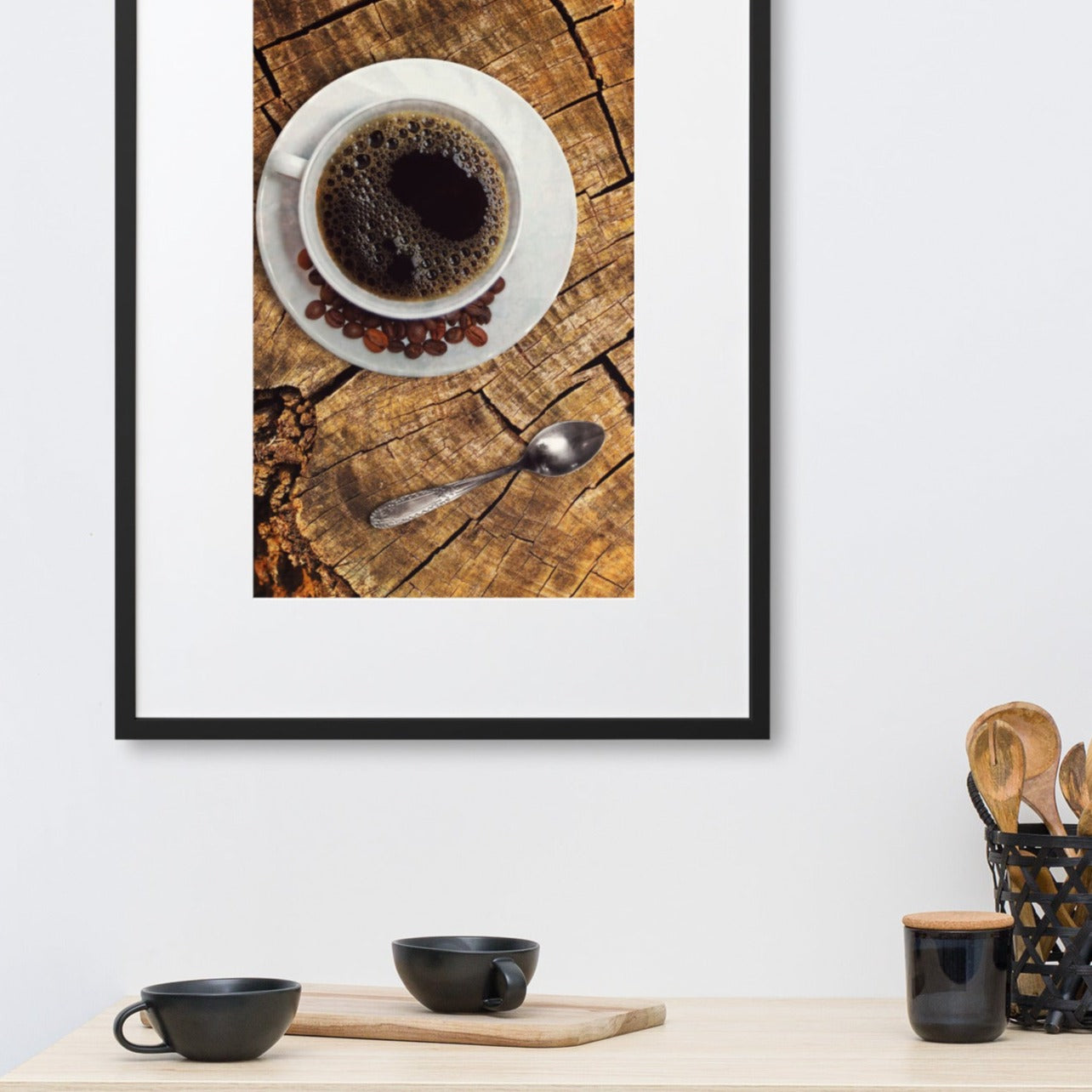 Café in nature - poster with passe-partout – ARTLIA