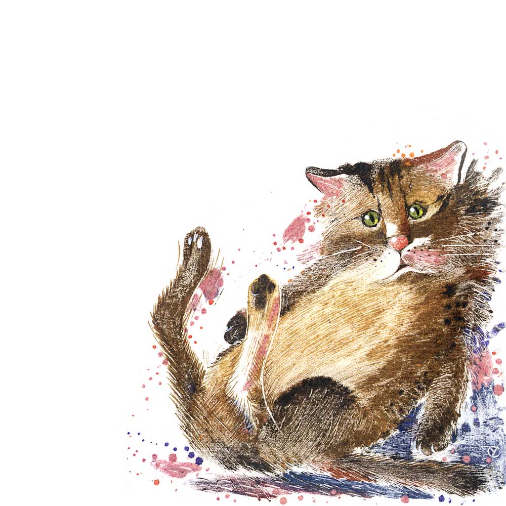 Artwork | Dom cat, monotype by Uchatsch | artlia – ARTLIA