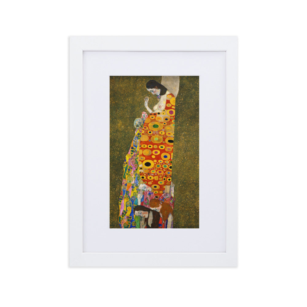 Gustav Klimt, Hope II - Poster with Passepartout | artlia – ARTLIA