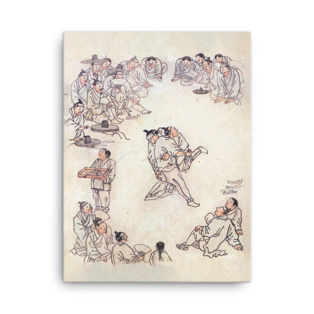 Ssireum-do, Kim Hong-do - Leinwand – ARTLIA