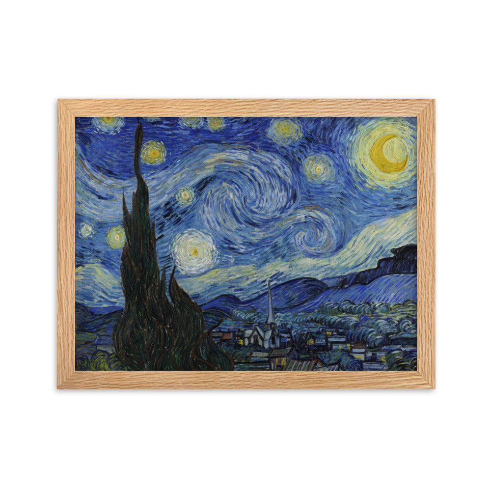 Starry Night, Van Gogh - Poster im Rahmen | artlia – ARTLIA